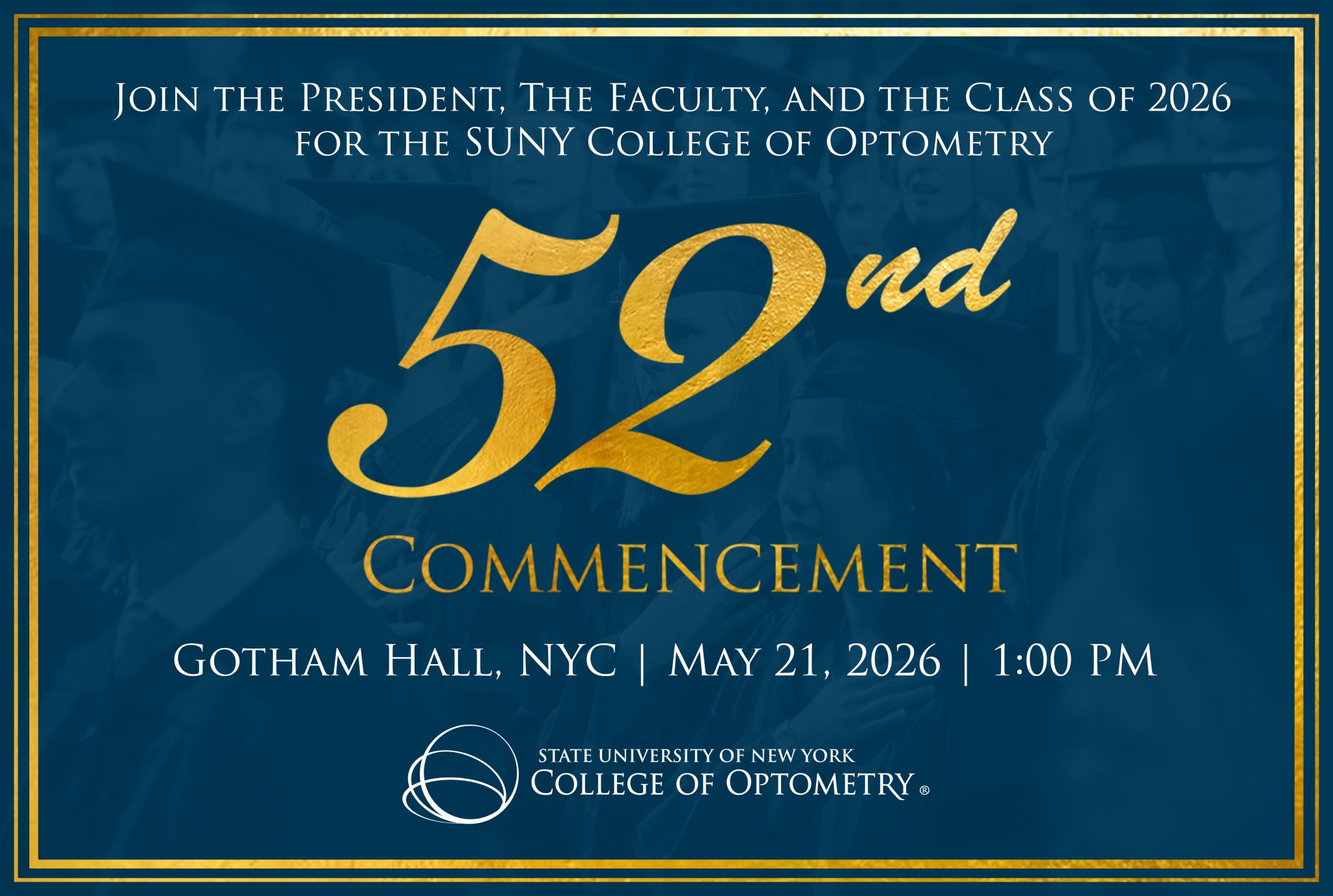 Commencement - SUNY College of Optometry